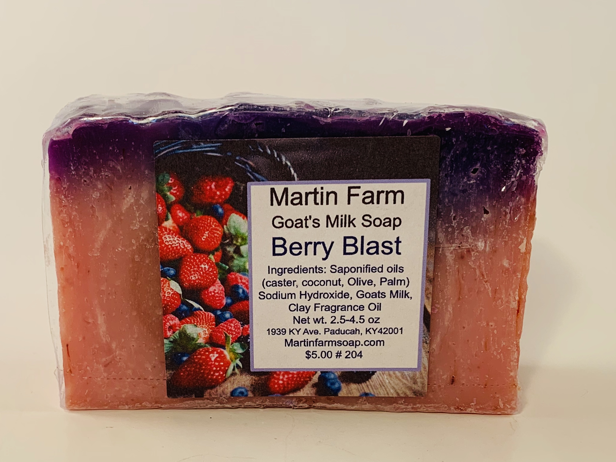 Berry Blast Soap - Martin Farm Soap